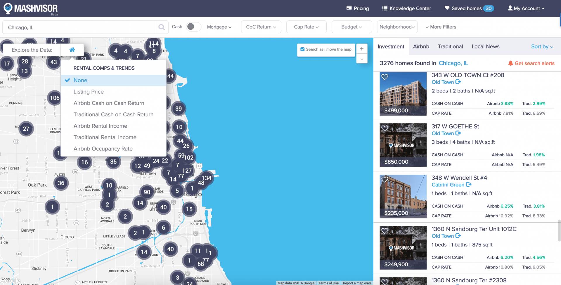 Finding Income Properties Using a Heatmap | Mashvisor