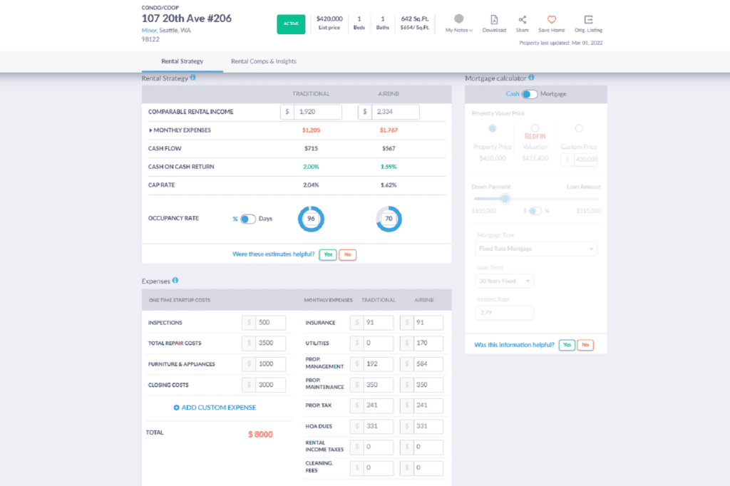 Mashvisor: The Top Cap Rate Calculator in 2022 | Mashvisor